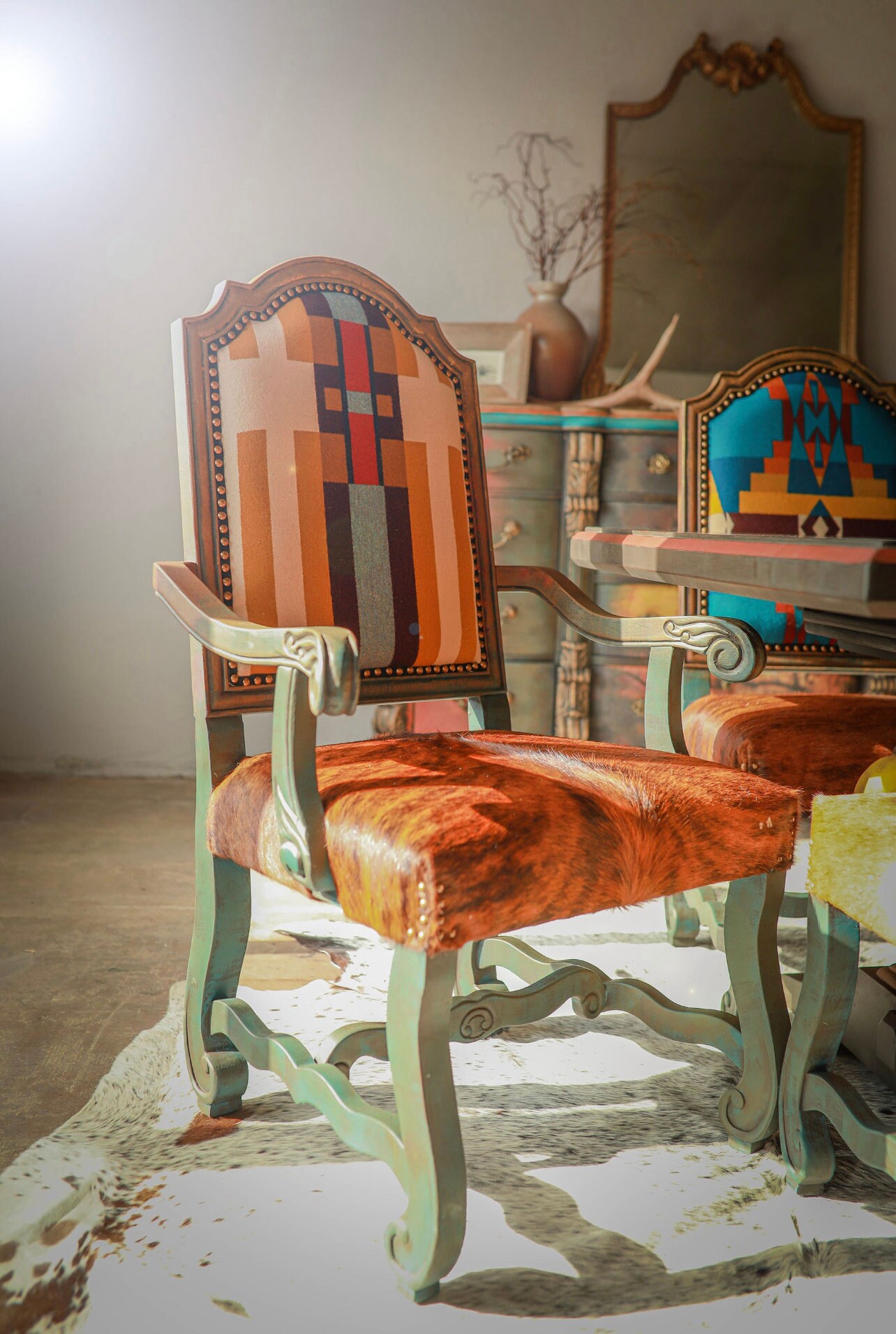 SOLD!! Living Boldly Dining Room Set Western Furniture Pendleton ...