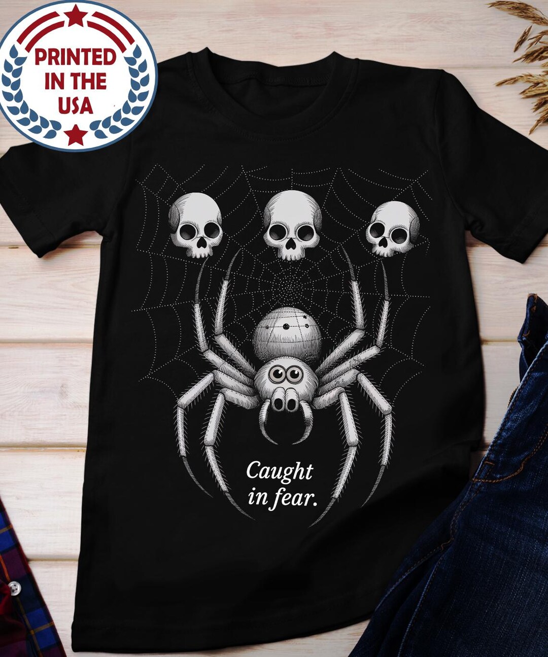 Gothic Spider Short Sleeve Tee, Emo Punk Shirt, Goth Punk Tee, Unisex ...