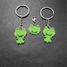 Lot Keychains frog Family, Colored Bead Frogs, Frog Keychains, Family ...