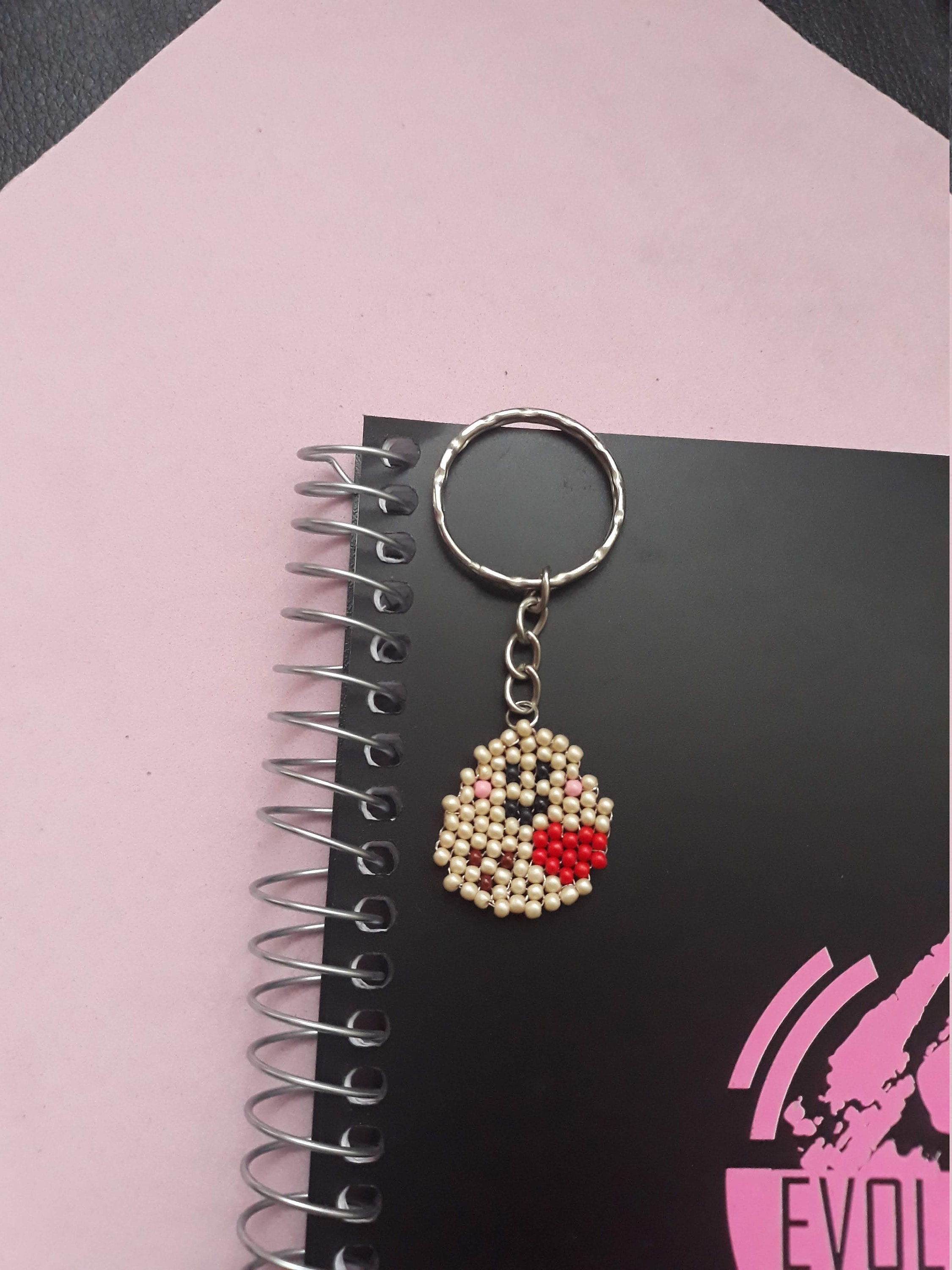 Kawai Potato Keychain, Bead Keychain, Gift for a Loved One, Food ...