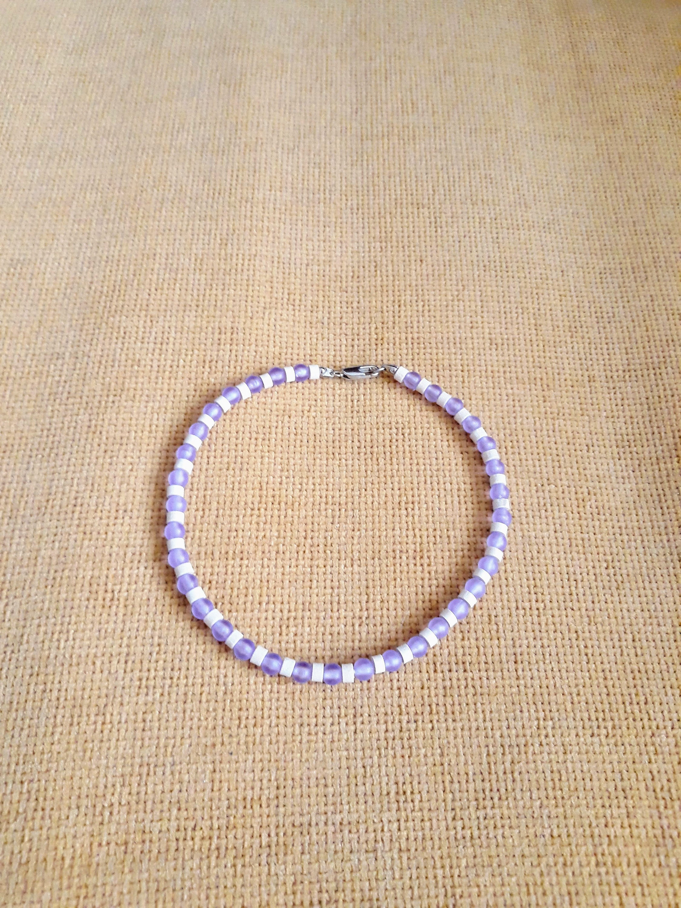 Color Choker for Women and Men,purple Beads Wood Necklace,beach Jewelry ...