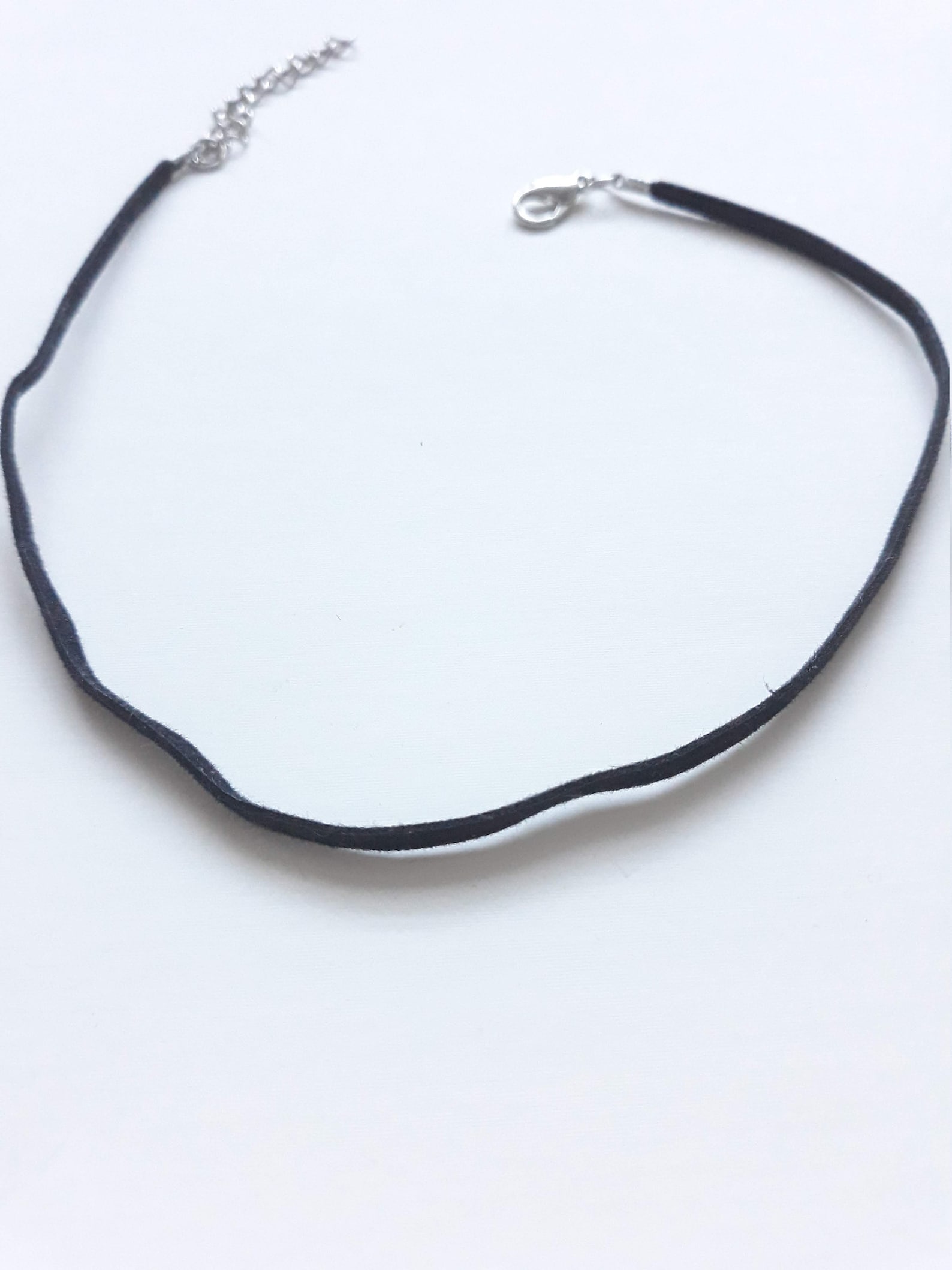 Black Suede Choker, Slim Minimalist Necklace - Etsy
