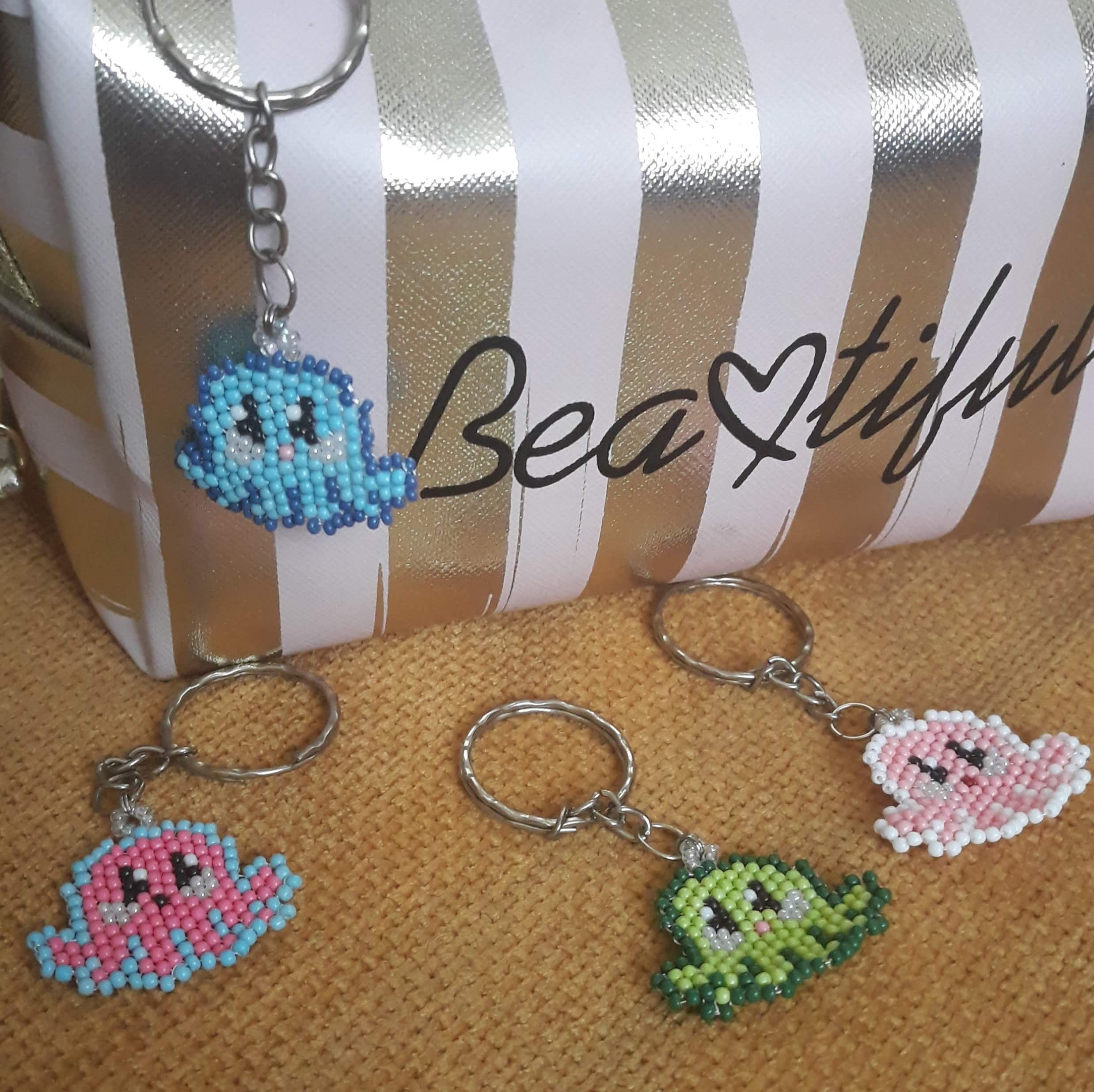 Keychain "colored Octopus", Handmade Keychains From Beads, When ...