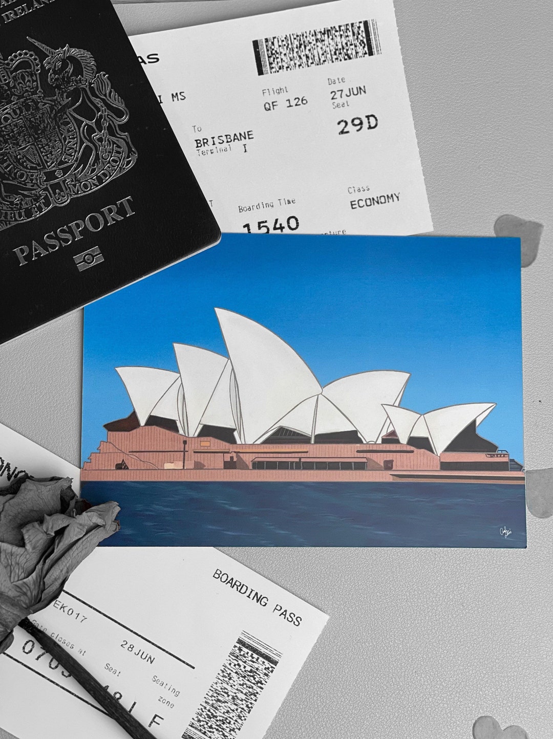 Sydney Opera House Postcard Australia Wanderlust Mini Print - Etsy