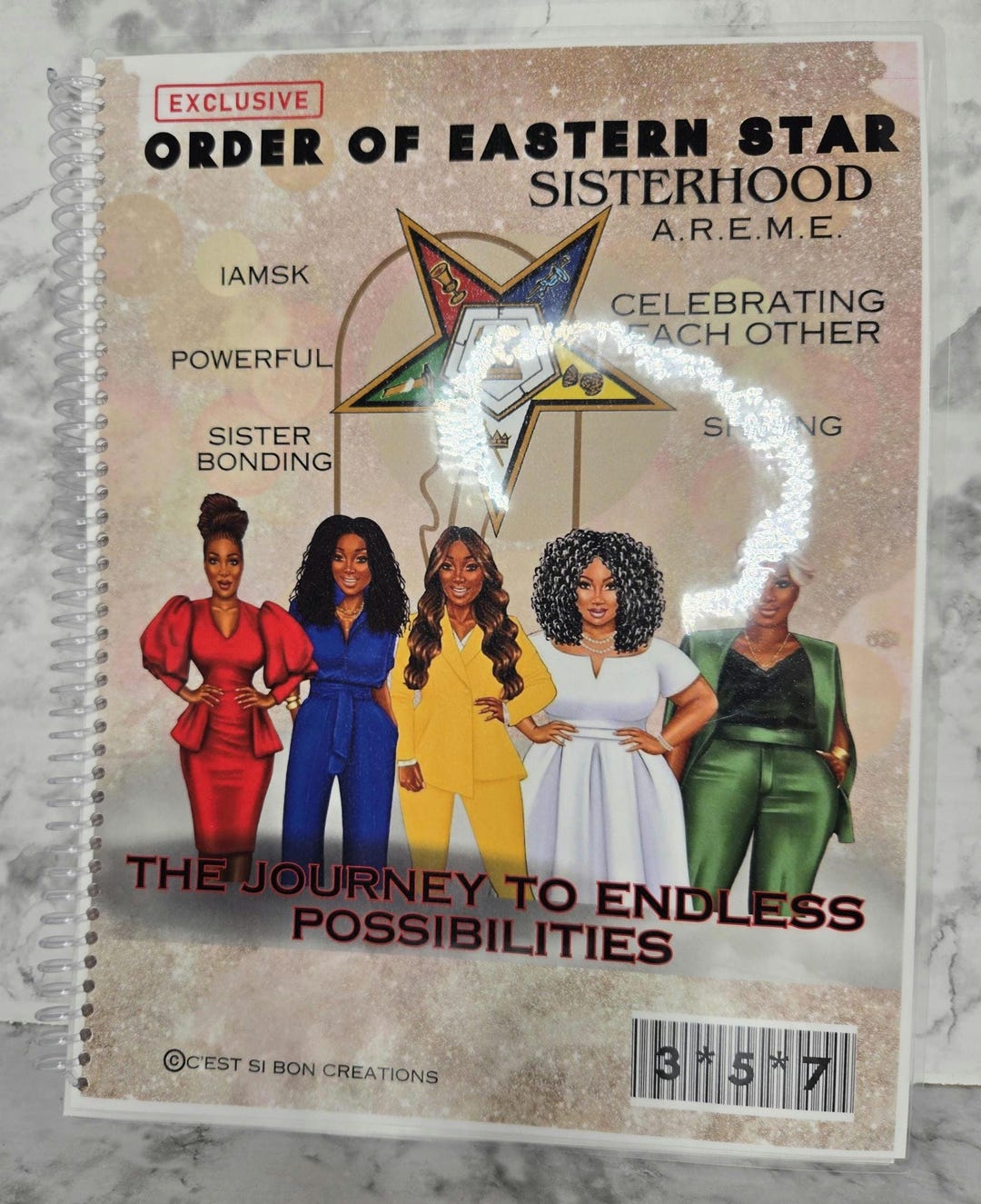 Full Color Sprial Order of Eastern Star Journal, Notes, Birthday, - Etsy