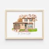 Custom Home Portrait - Custom First Home Gift - Home Art - House ...