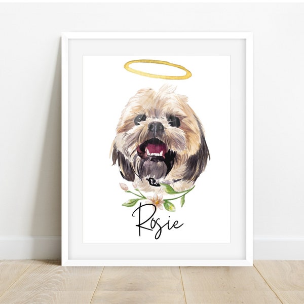 Pet Portrait Memorial - Etsy