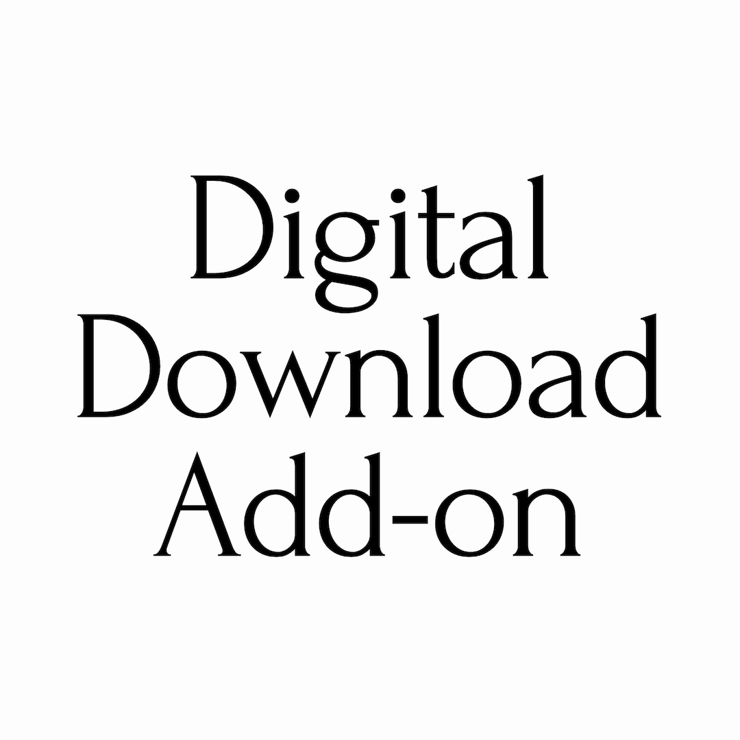 ADD ON - Digital Download - Etsy