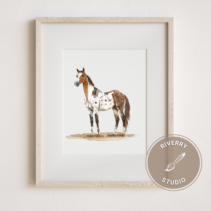 Mini Horse Watercolor - Etsy
