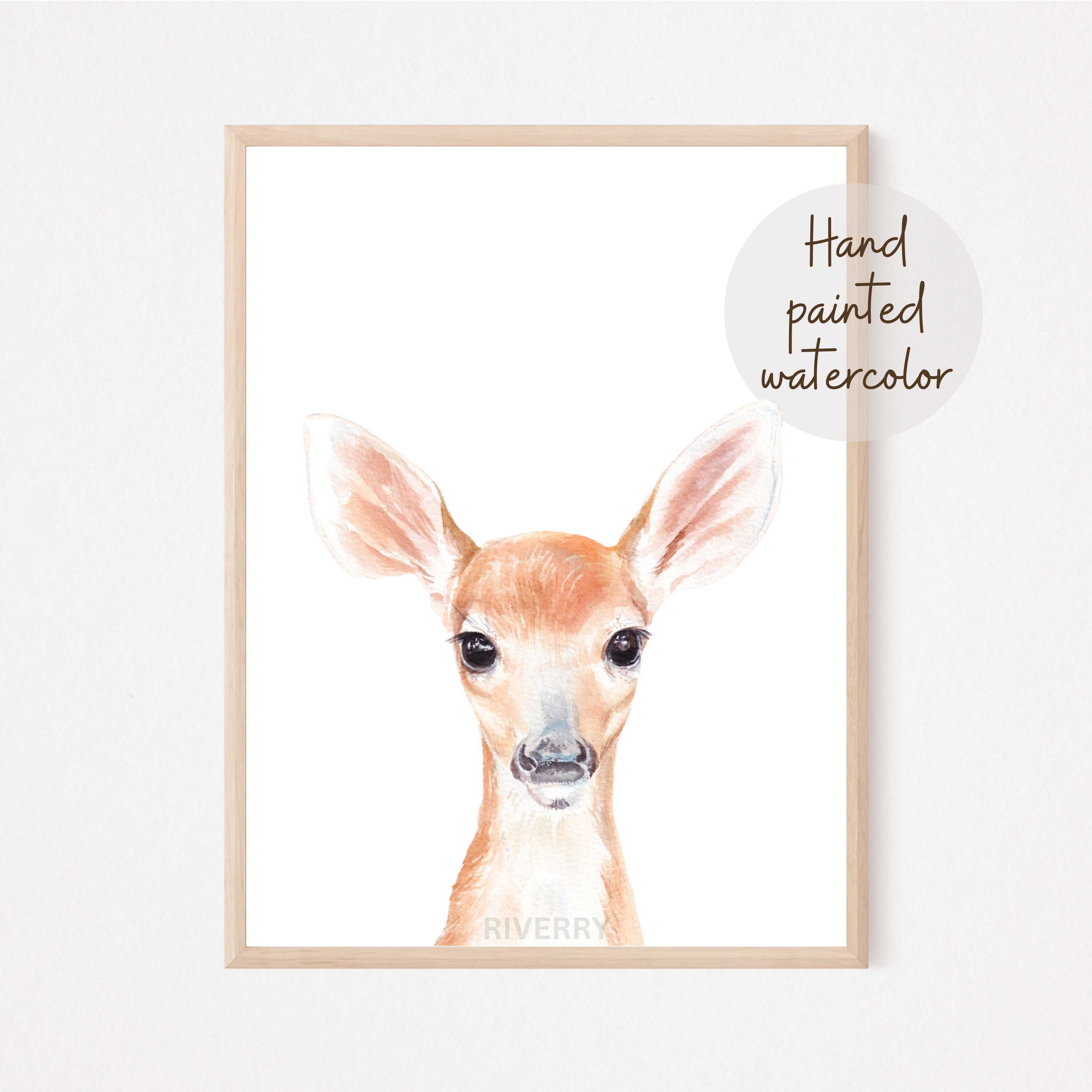 Baby Deer Printable Painting Nursery Wall Art Decor Baby - Etsy