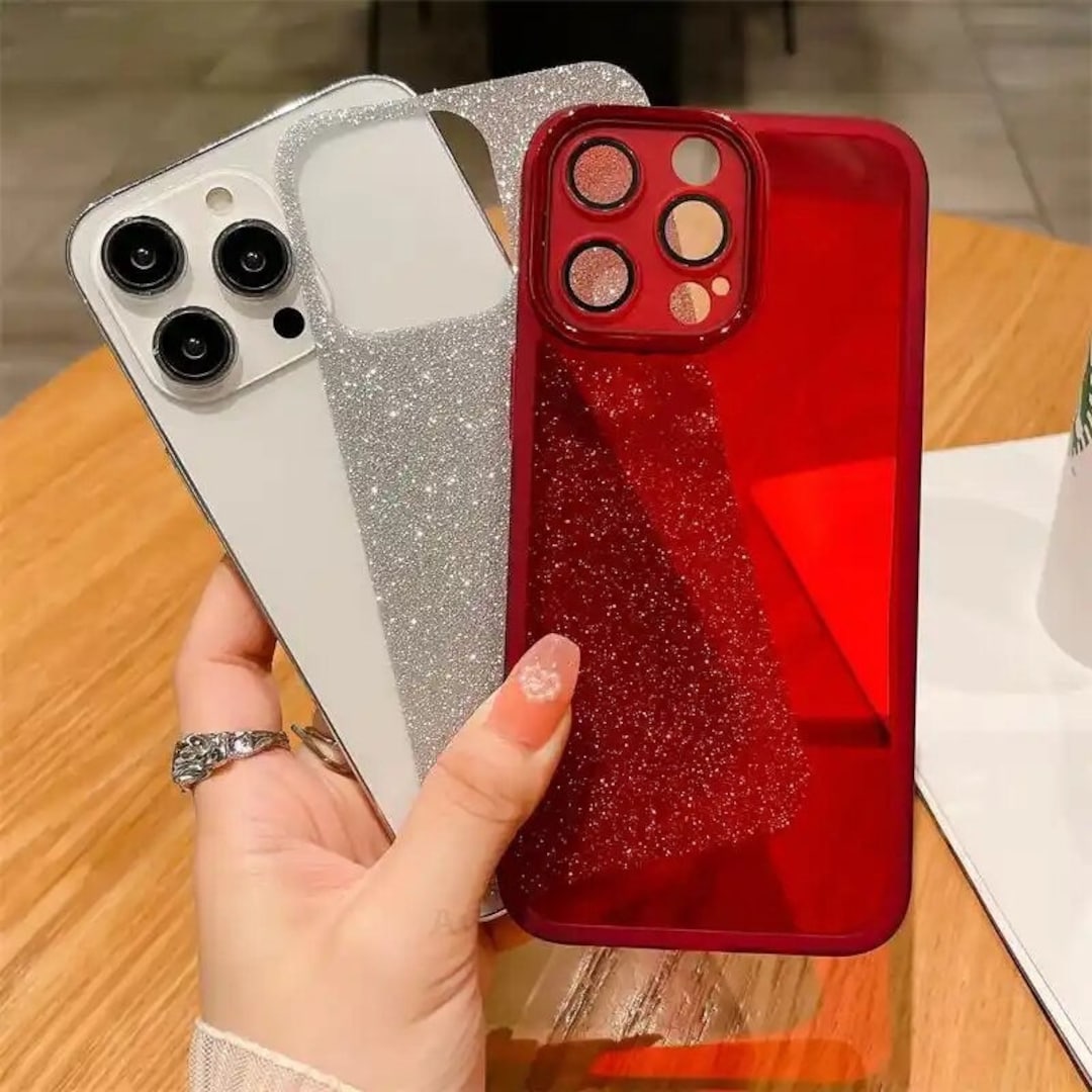 Retro Winter Warm Wine Red Solid Color Transparent Phone Case for ...