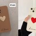 3D Cute Love Heart Personalized Name Case for iPhone 11 12 13 14 15 Pro ...