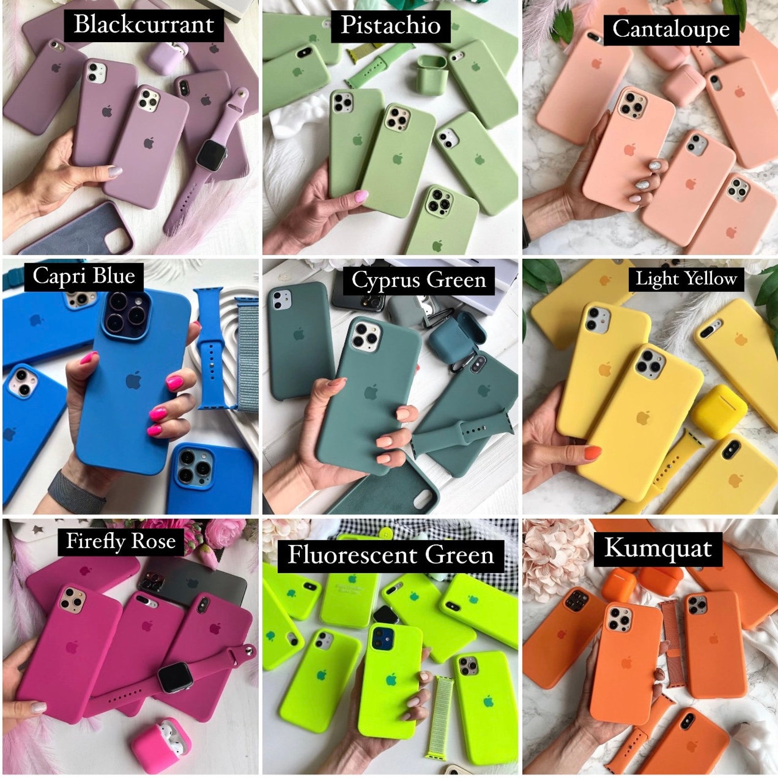 Lalic Blue Custom Color Solid Colors Silicone Phone Case for - Etsy