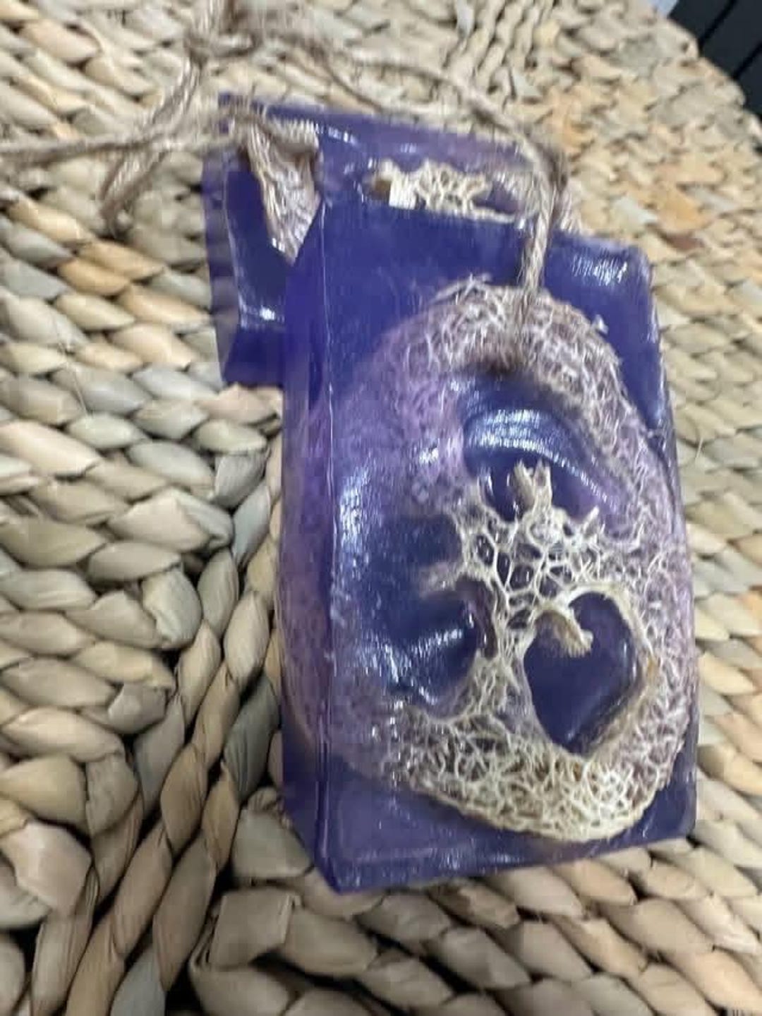 Luffah Lavender Soap Bar - Etsy