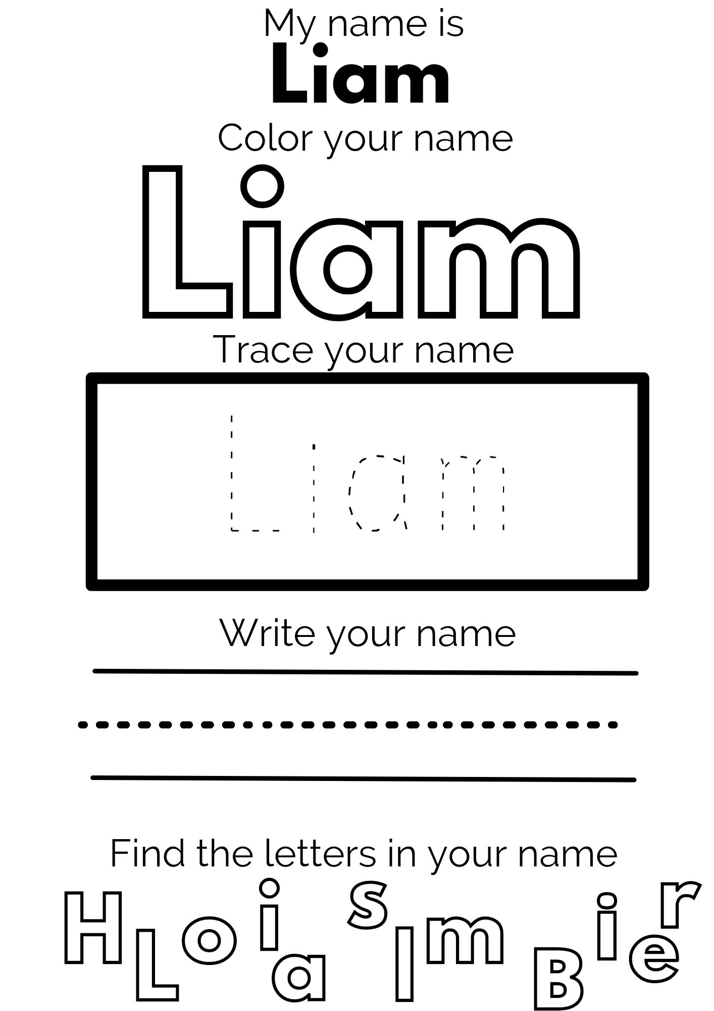 Custom Name Writing Worksheet - Etsy