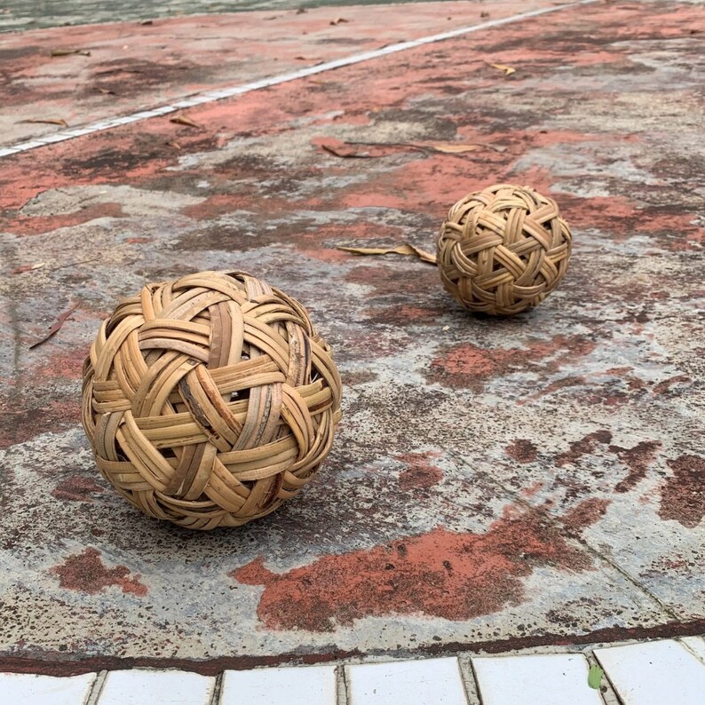Handmade Traditional Takraw Rattan Ball Sports Game - Etsy