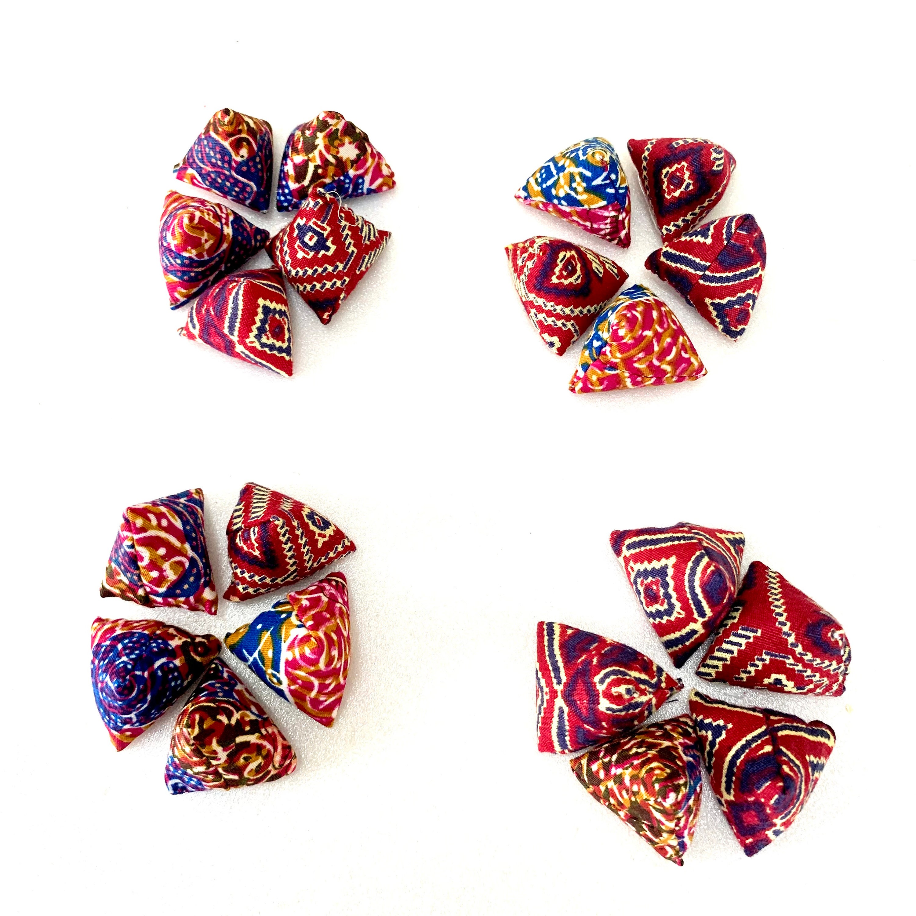 Handmade Batek Batik Traditional Game Cloth Bags Game Five Stones Batu ...