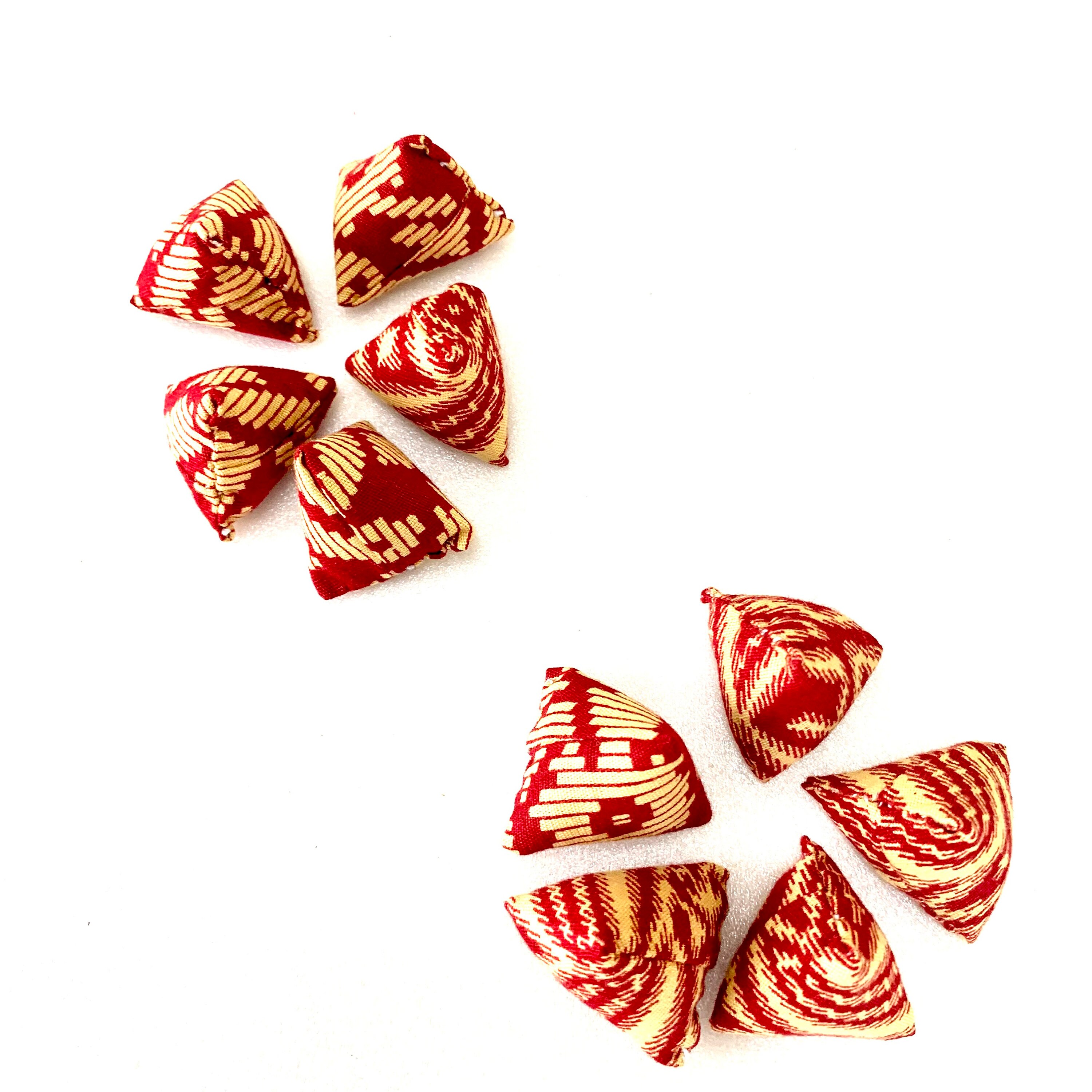 Handmade Batek Batik Traditional Game Cloth Bags Game Five Stones Batu ...