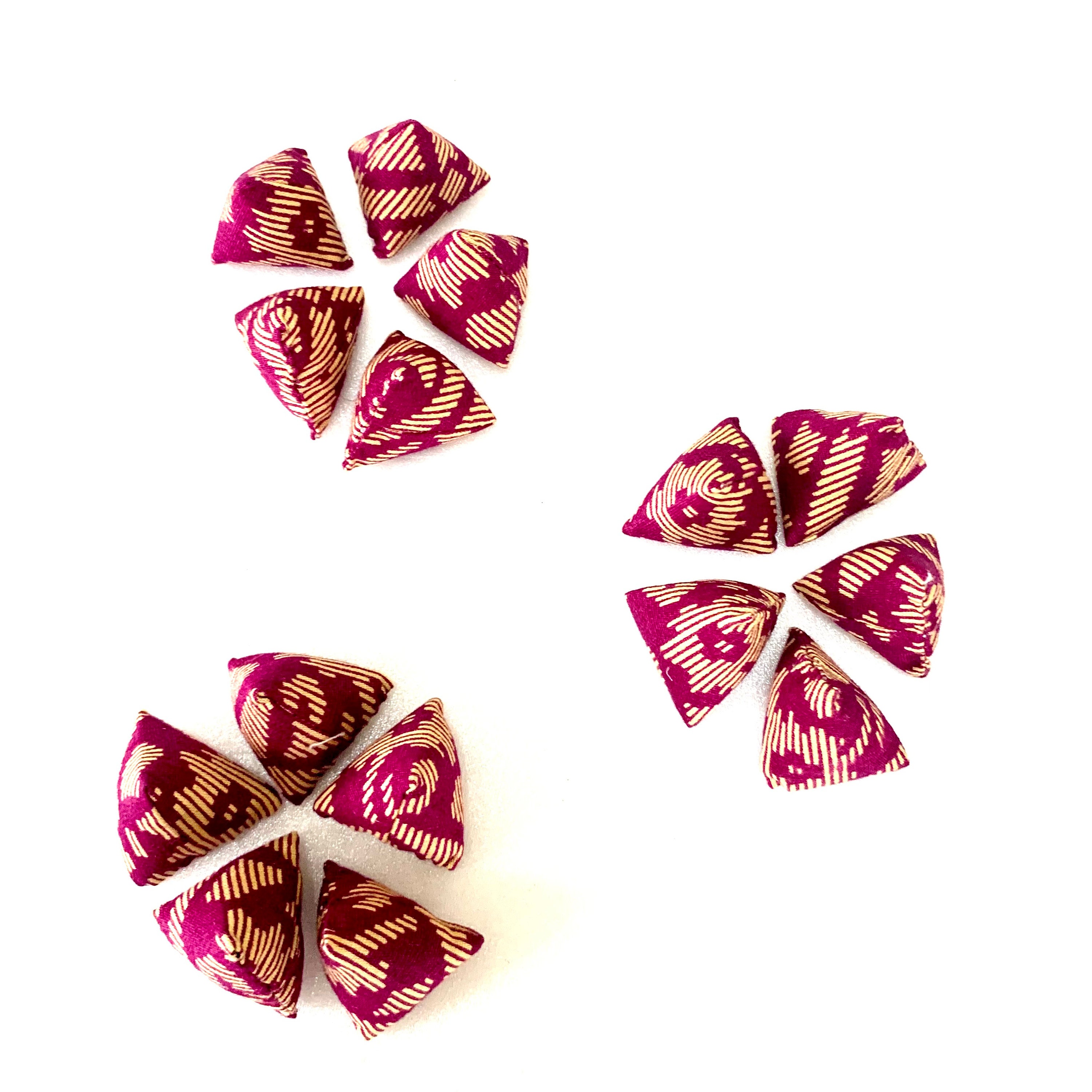 Handmade Batek Batik Traditional Game Cloth Bags Game Five Stones Batu ...