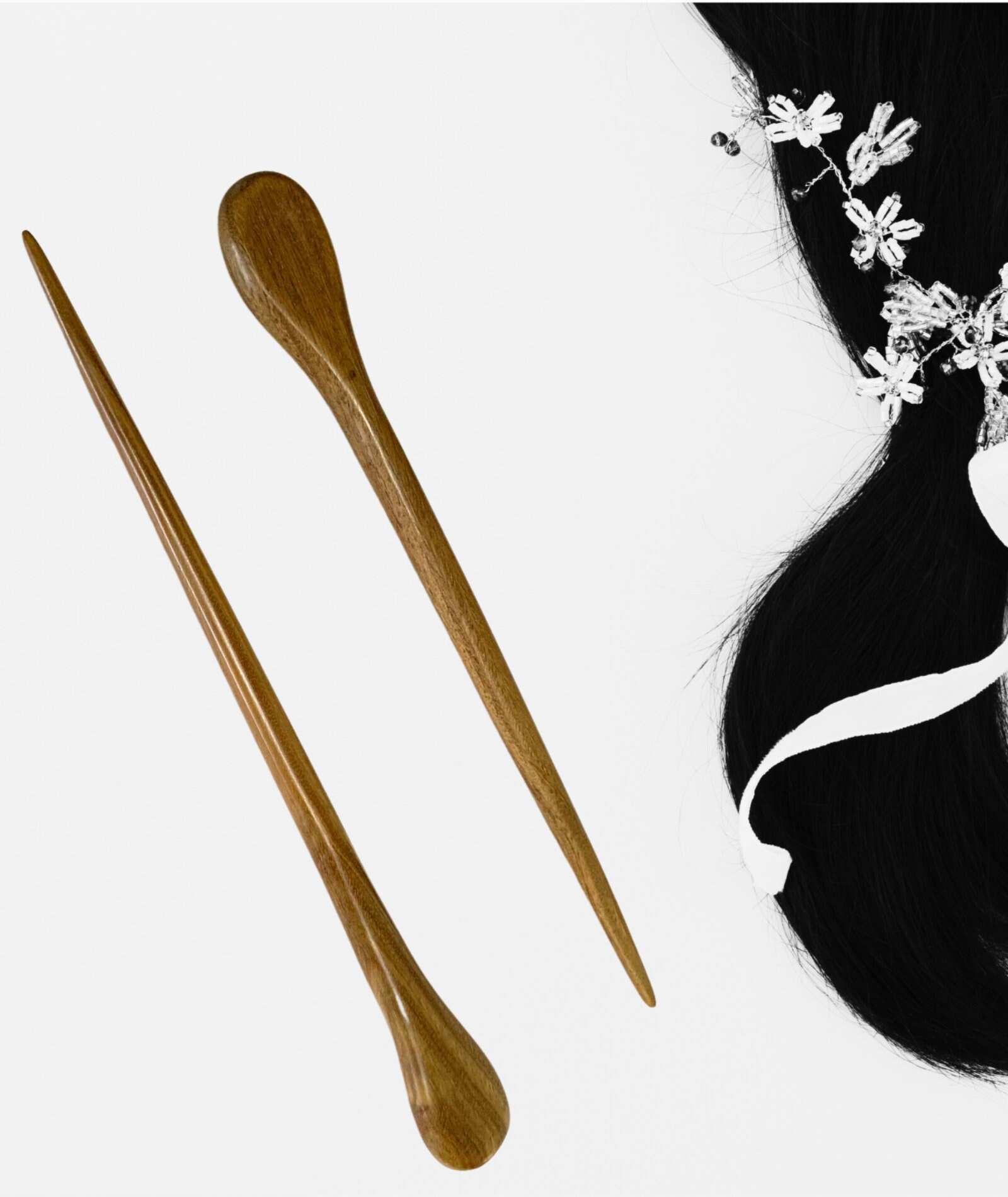 Handcarved Wooden Hair Pin Hair Stick Hair Accessories Holds the Hair ...