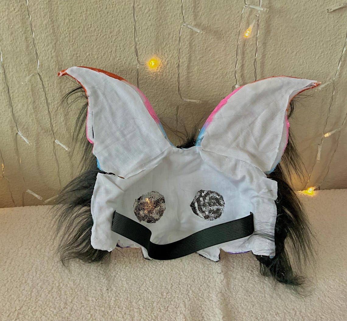 Pawsome Neon Therain and Furry Mask - Etsy