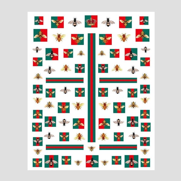 Gucci Nail Stickers - Etsy