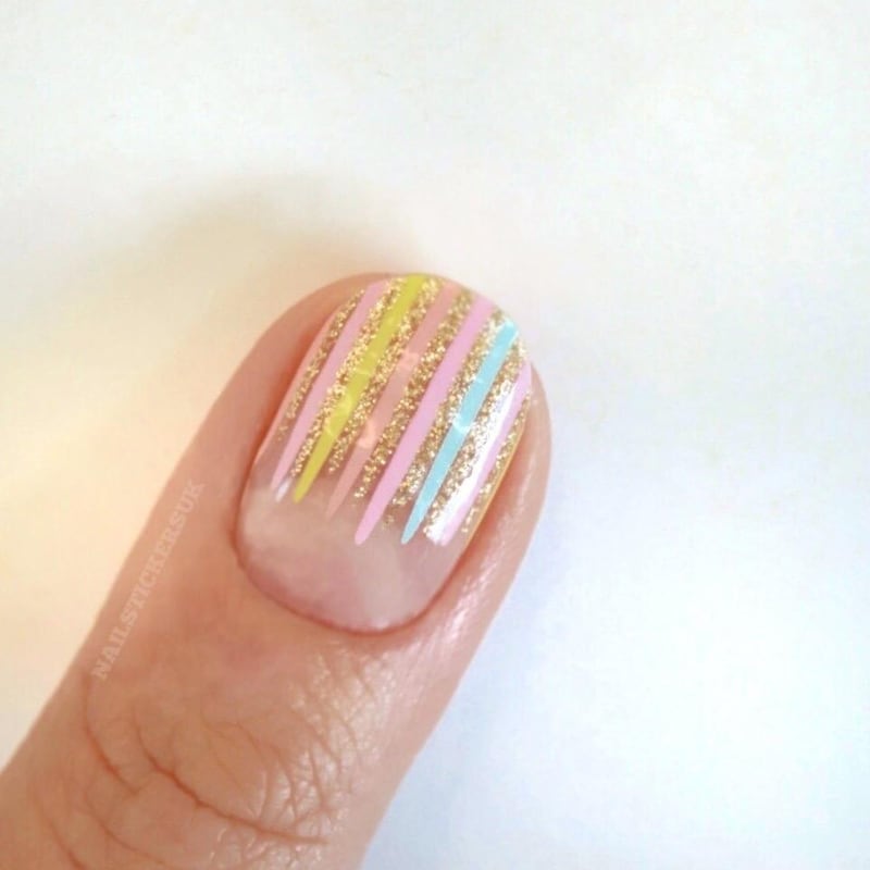 Pink Flower Nail Wrap - Etsy UK