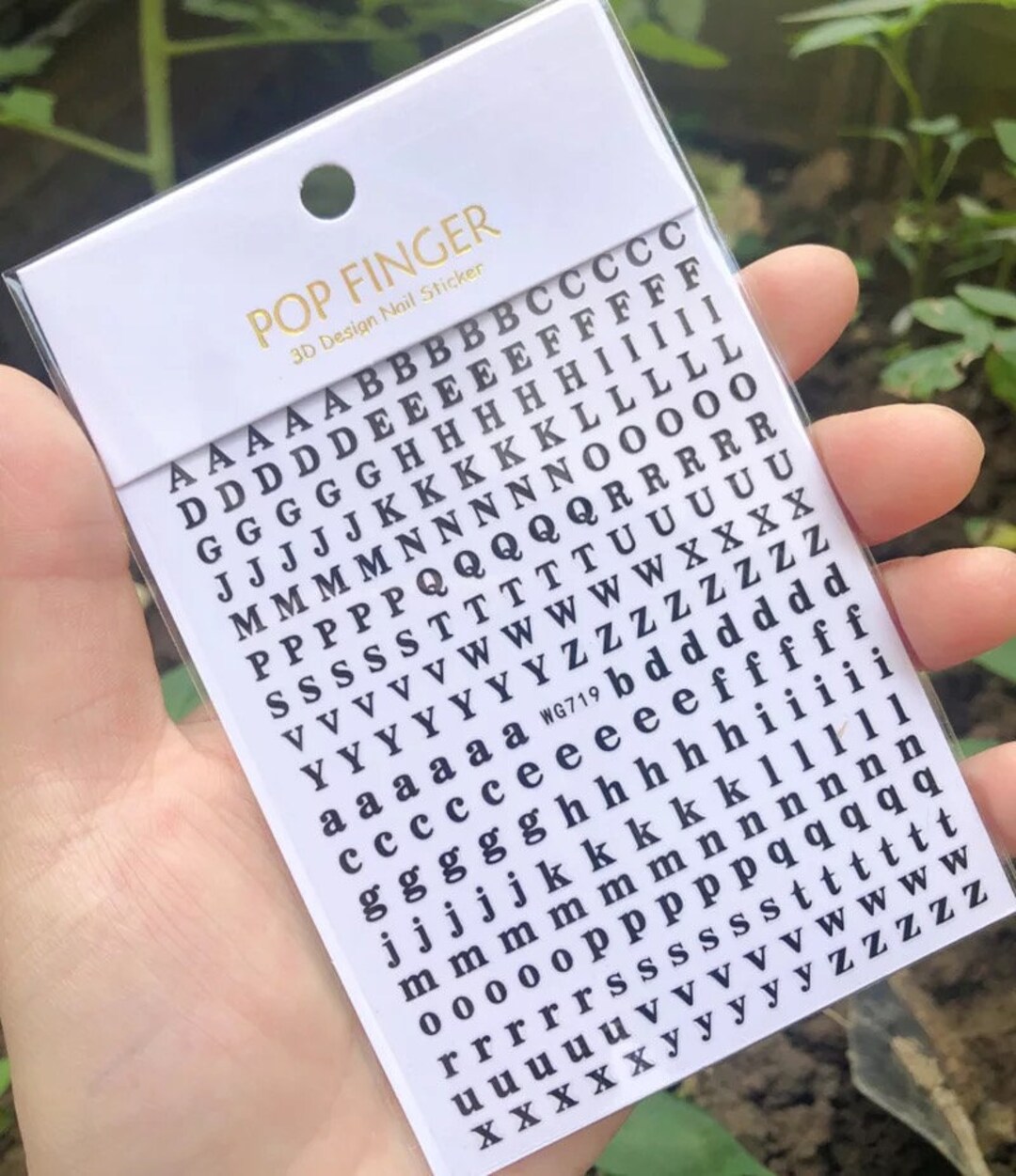 Alphabet Nail Art | Summer Nail Decal | Nail Art Sticker | Nail Art ...