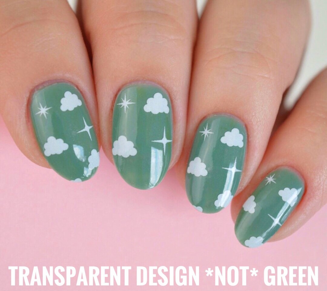 Transparent Cloud Wrap | Winter Nail Wrap | Autumn Nails | Summer Nail ...