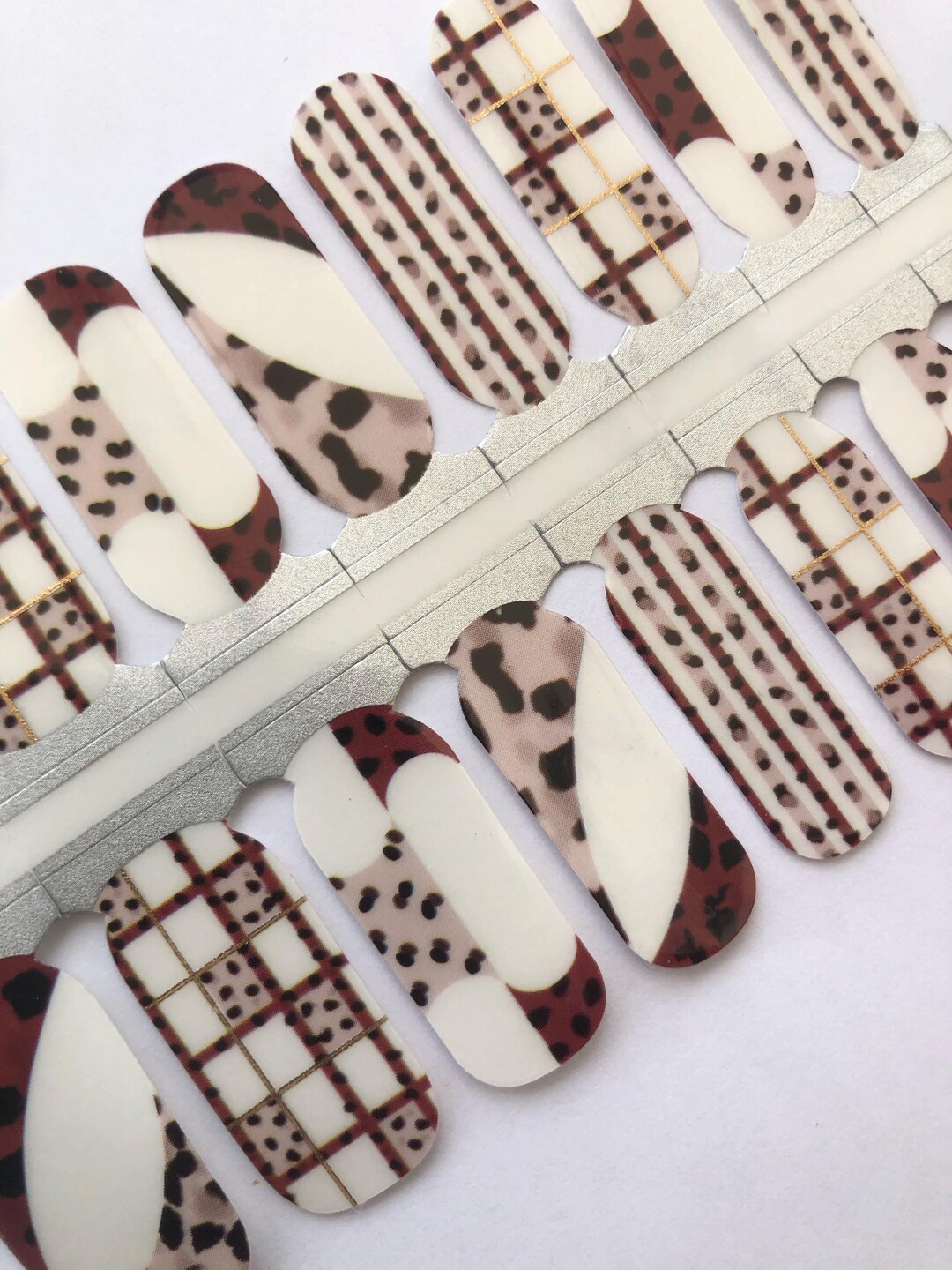 Tortoise Shell Nail Wrap | Winter Nail Wrap | Autumn Nails | Brown ...