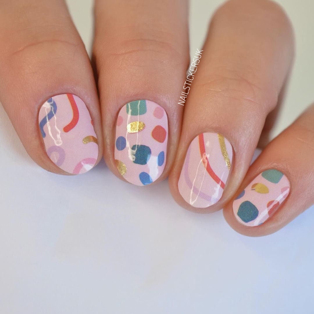 Think Pink Nail Wrap | Summer Nail | Nail Polish Stickers | Nail ...