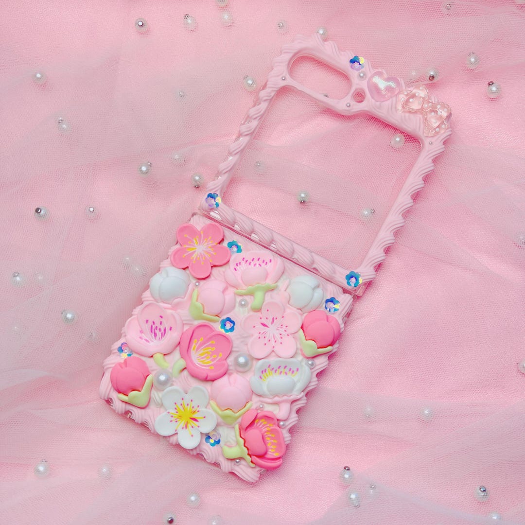 Personalise Phone Case, Decoden Phone Case, Whipped Cream Effect Case ...