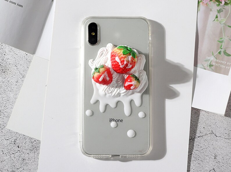 Decoden Phone Case Whipped Cream Effect Case Casecustom - Etsy