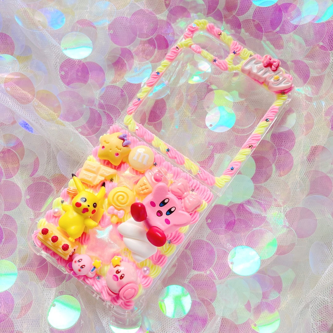 Kirby Phone Case,pikachu Phone Case, Decoden Phone Case,whipped Cream ...