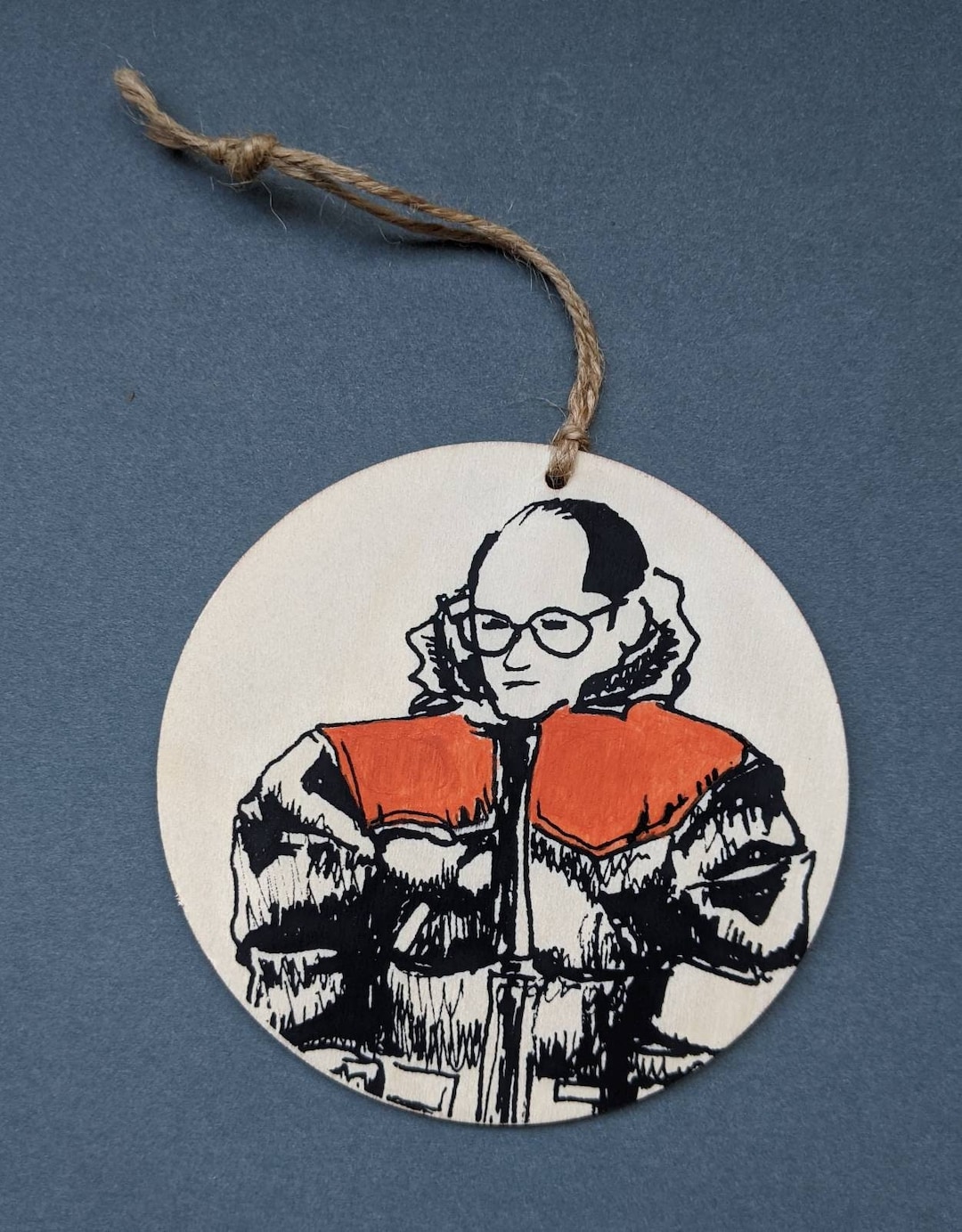 Costanza Puffy Coat Gortex Scary Cold Handmade Painted Printed Original ...