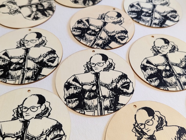 Costanza Puffy Coat Gortex Scary Cold Handmade Painted Printed Original ...