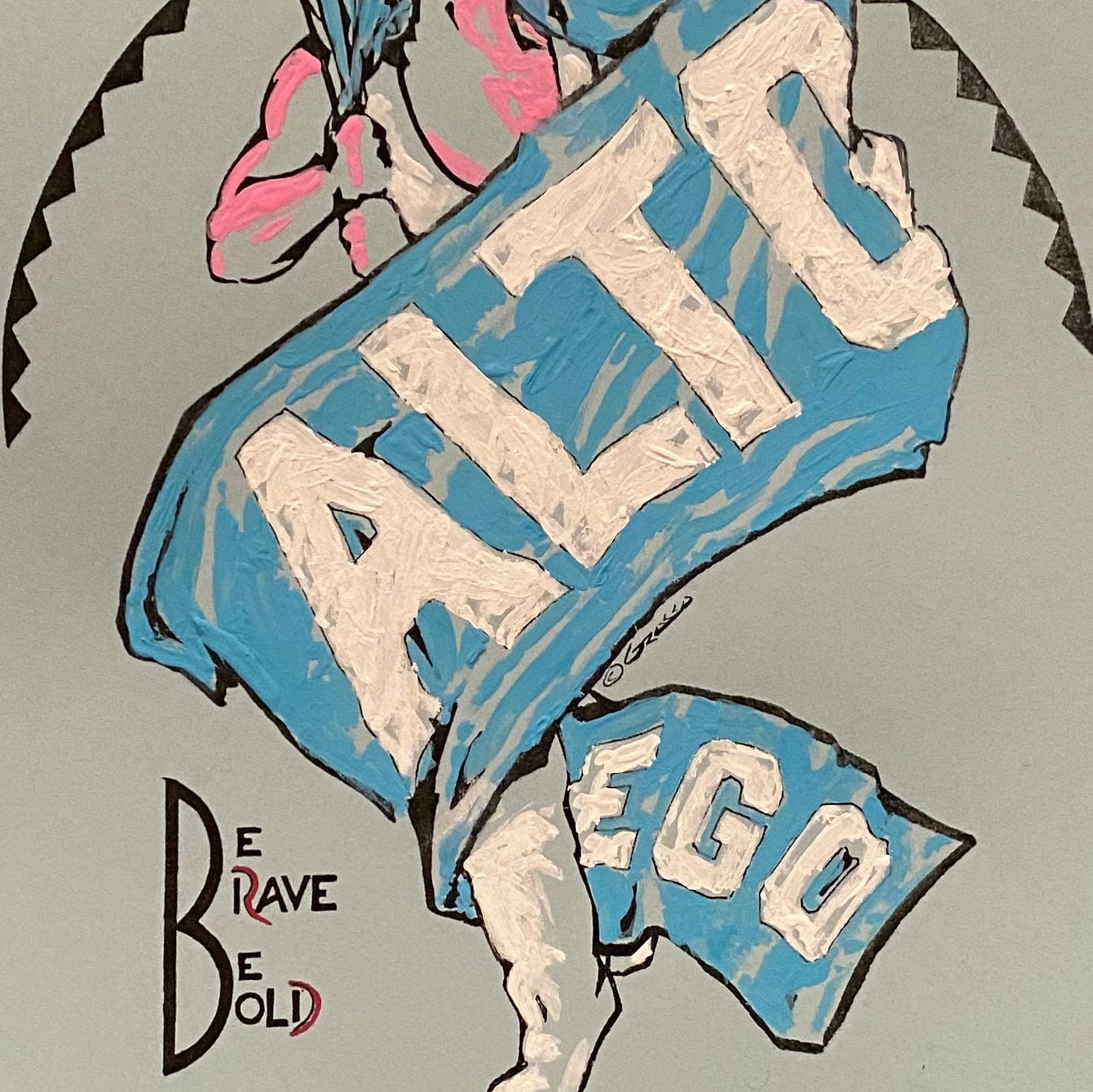 Vintage Alto Ego 80s Promotional Art Work, Archival Print, Hand Colored ...