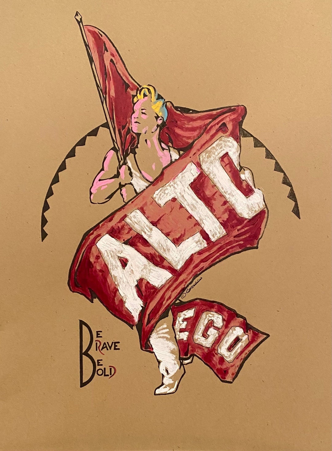 Vintage Alto Ego Promotional Art Work, Rare 80's Art, Archival Print ...
