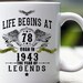 78th Birthday Mug 78th Birthday Gift 78th Birthday Cup 78 | Etsy