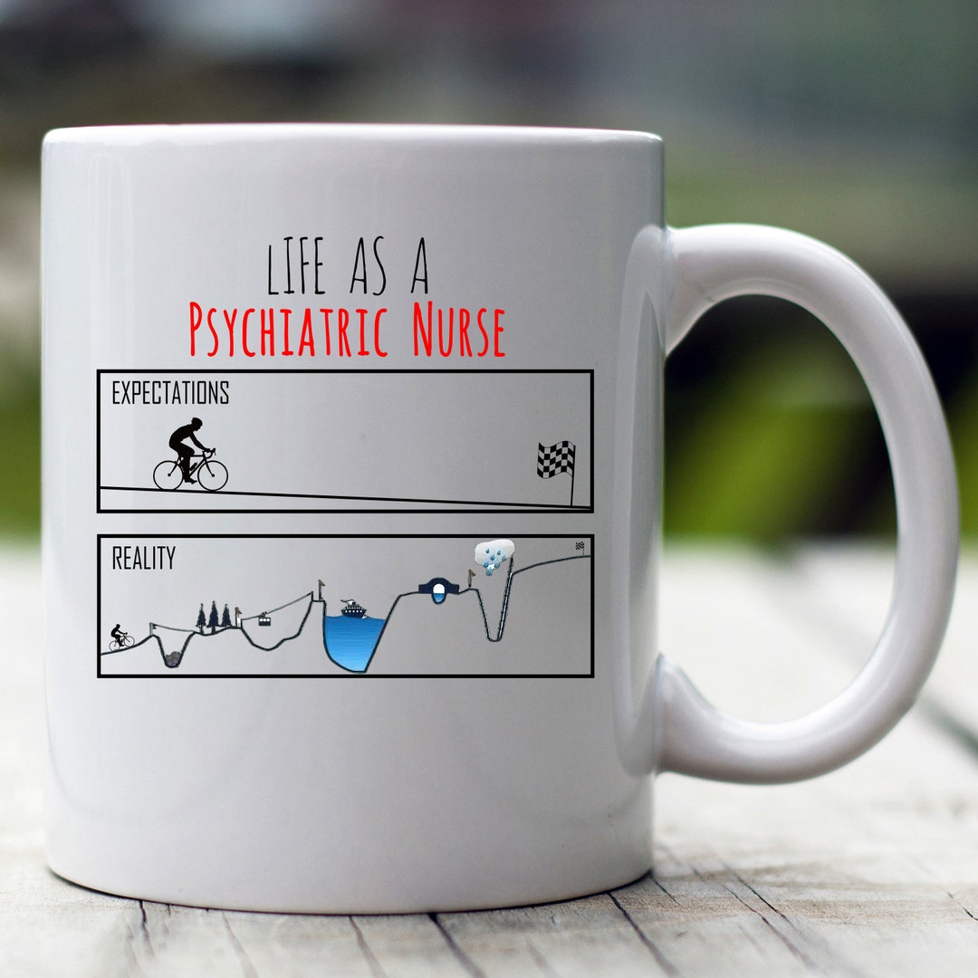 Personalized Life as A Psychiatric Nurse Mug, Custom Mug, Psychiatric ...