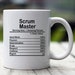 Personalized Scrum Master Nutrition Facts Mug, Nutrition Facts Custom ...