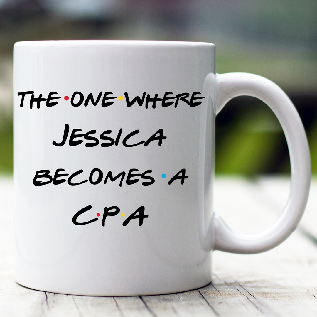 Personalized CPA Graduation Mug, CPA Promotion Gift, Graduation Gift ...