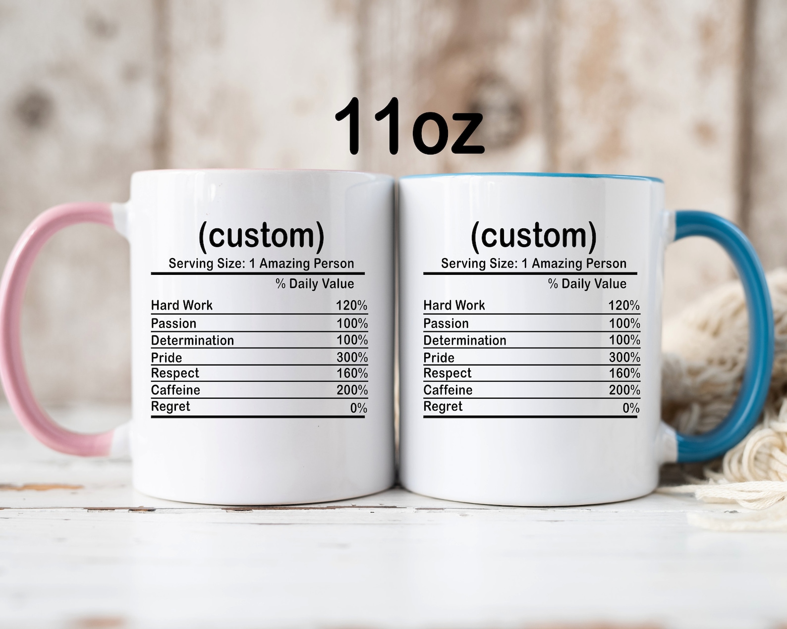Personalized Prosecutor Nutrition Facts Mug, Nutrition Facts Custom Mug ...