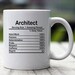 Personalized Architect Nutrition Facts Mug, Architect Gift, Nutrition ...