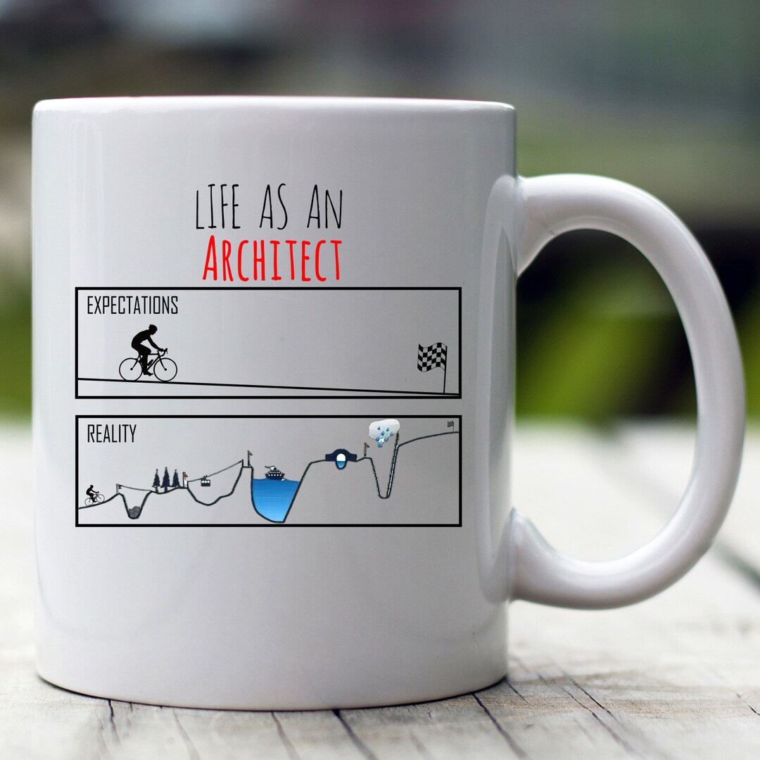 Personalized Life as an Architect Mug, Custom Mug, Architect Gift, Best ...