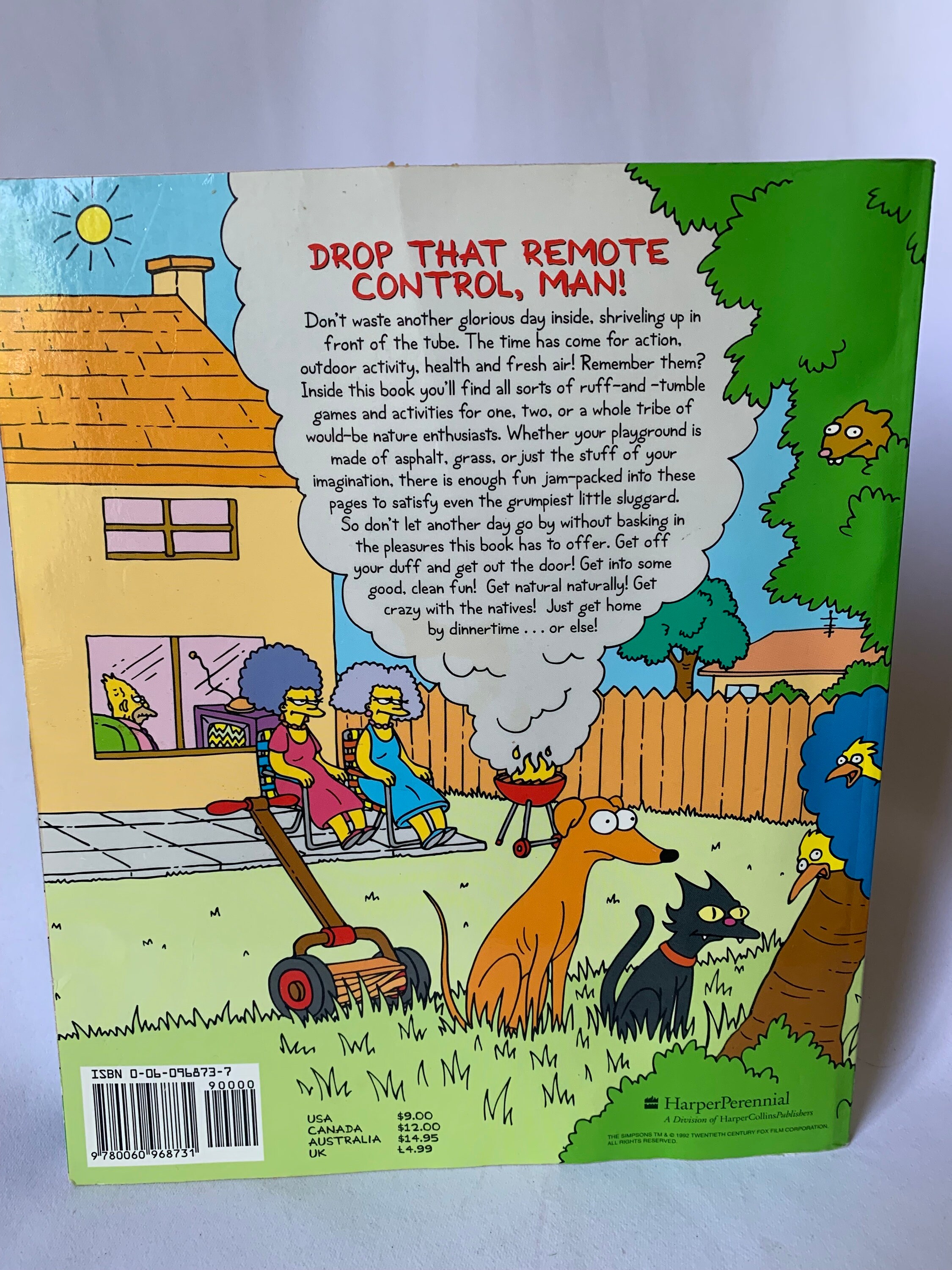 1992 the Simpsons Fun in the Sun Book - Etsy