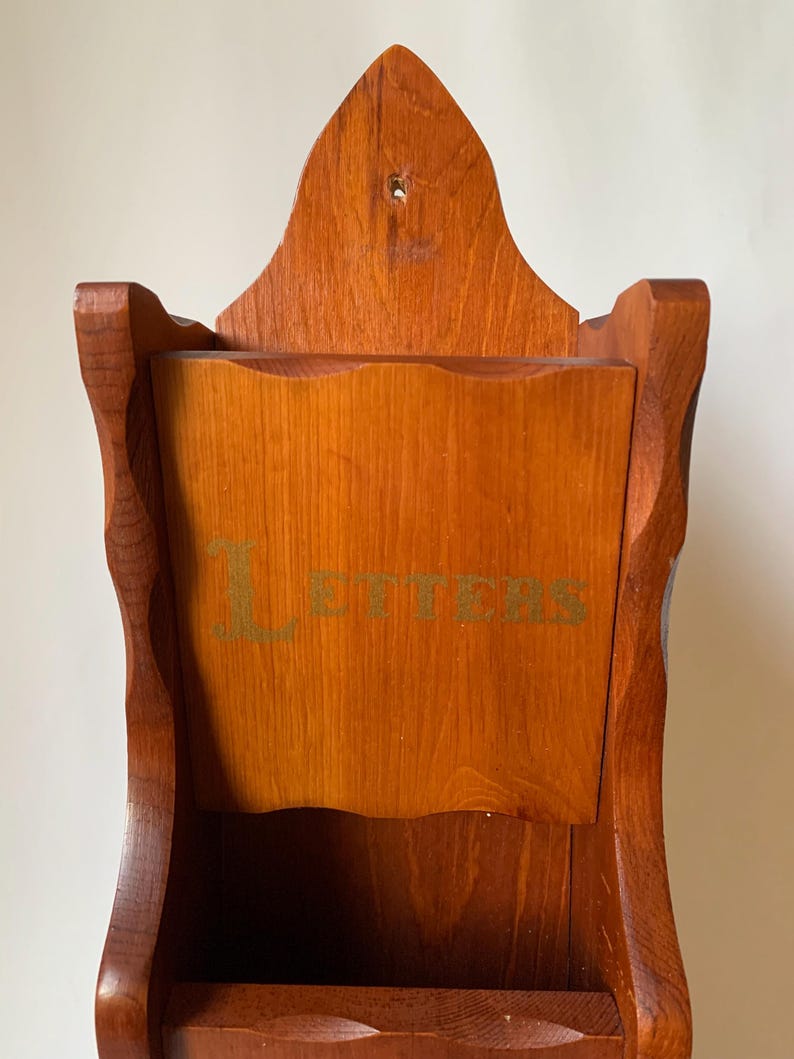 Vintage 22” Wooden Letter/mail Wall Holder - Etsy