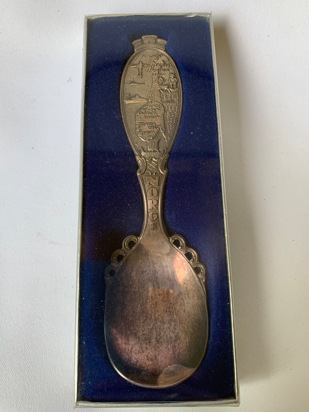 Vintage Norway Silver Collectors Spoon - Etsy