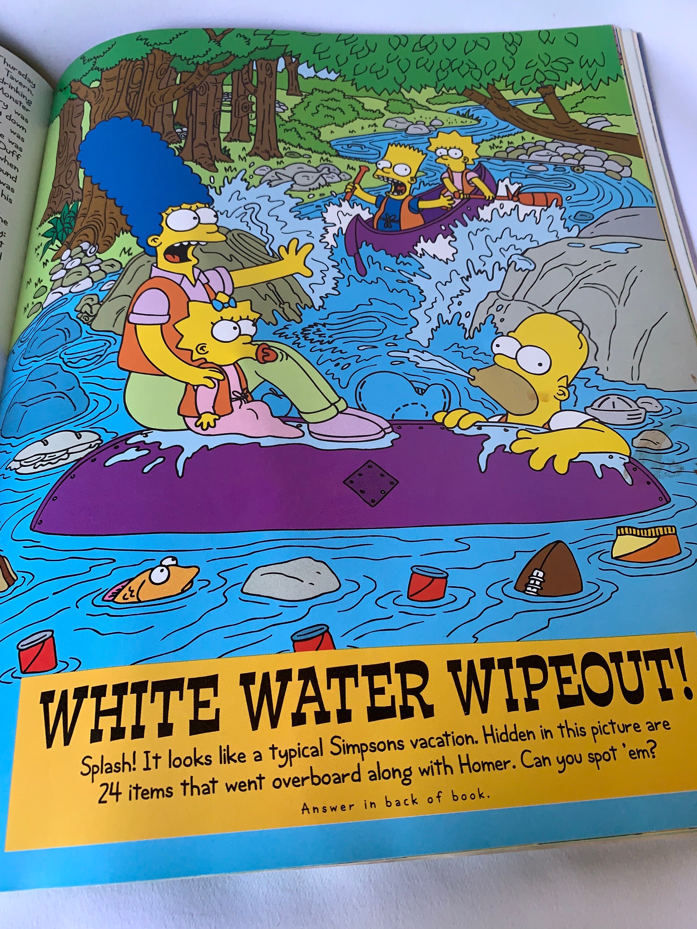 1992 the Simpsons Fun in the Sun Book - Etsy
