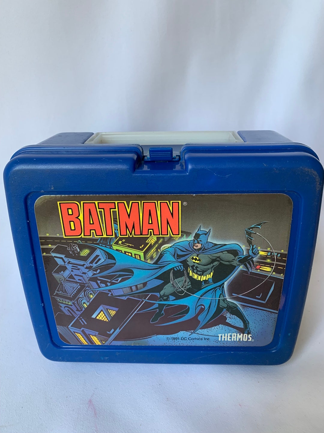1991 Batman Plastic Lunch Box With Thermos - Etsy